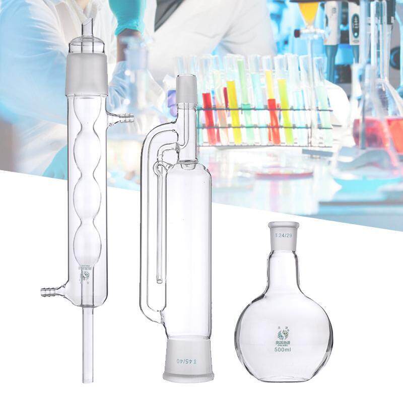 500ML Borosilicate Glass Soxhlet Extractor Lab Glassware Flask Tube ...