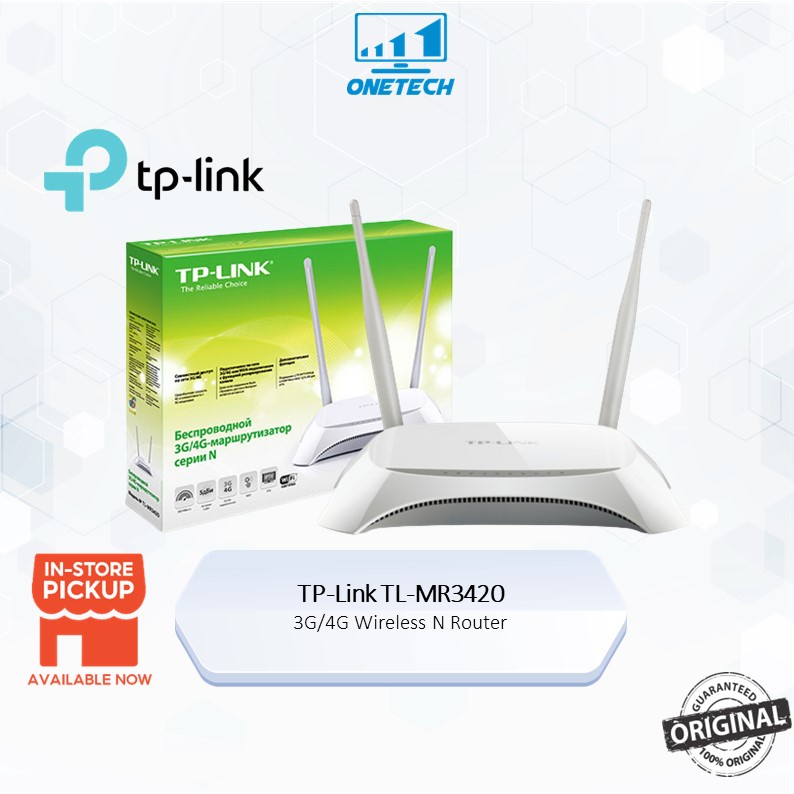 TP-Link TL-MR3420 3G/4G Wireless N Router ( One-Touch Wireless Security ...