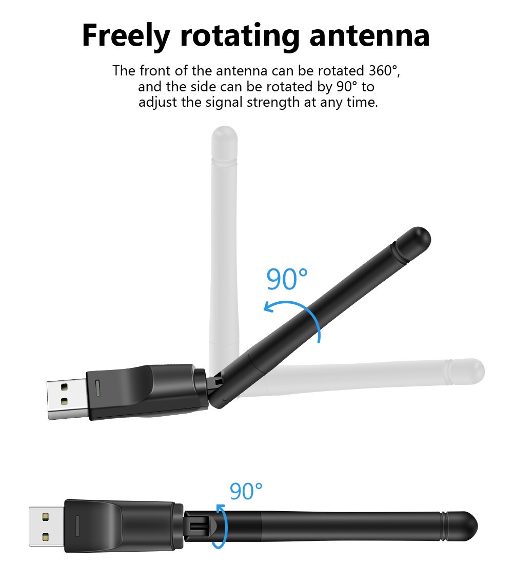 2.4G WiFi N 150Mbps Ralink RTL8188 Wireless Network Card USB WiFi ...