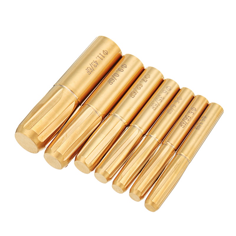6 Flutes Spiral Reamer 5.5-11.43mm Rifling Reamer Button Tool 5.5mm 6 ...