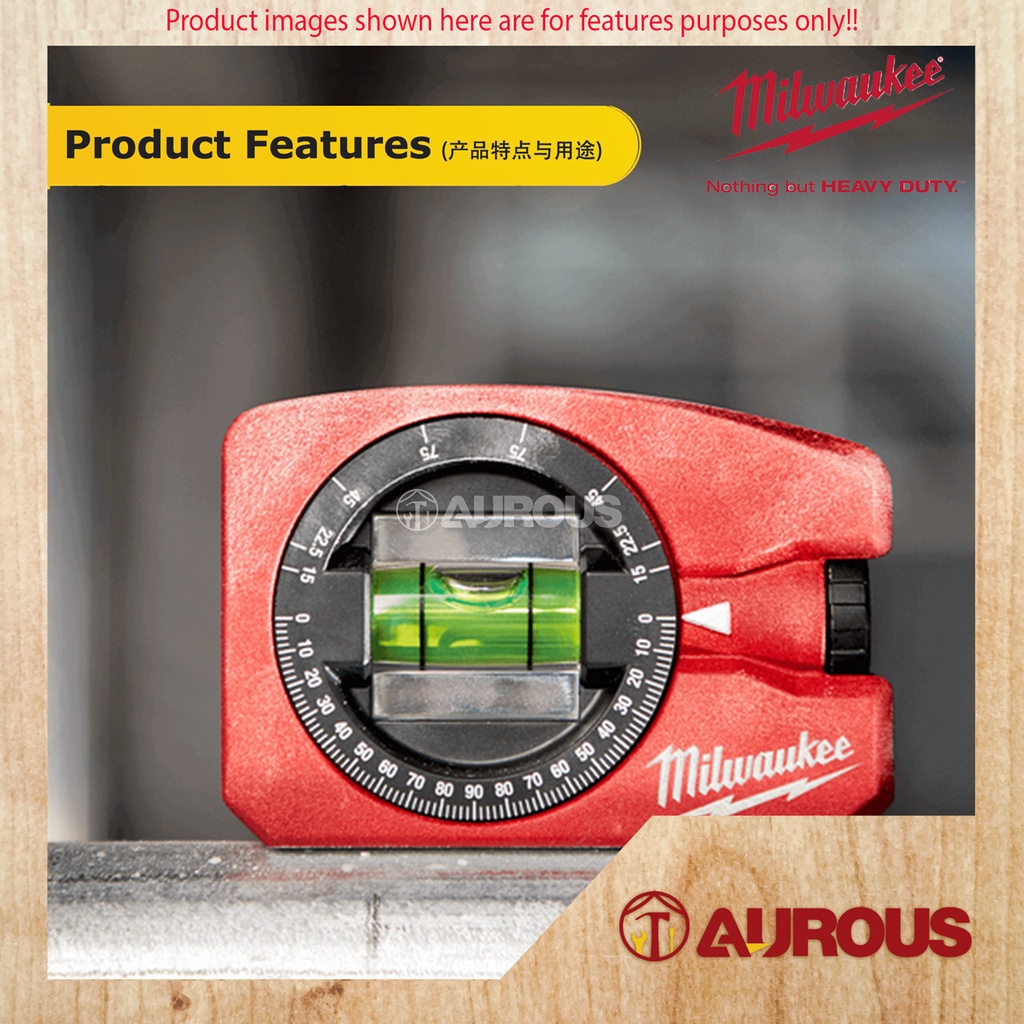 MILWAUKEE 360 DEGREE POCKET LEVEL WITH MAGNET 48-22-5102 | Shopee Malaysia