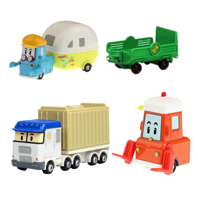 Hychumey Robocar Poli Toy Car Alloy Model Cartoon Terry Camp Trailer ...