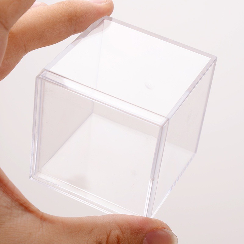 Mini Transparent Acrylic Boxes With Cover Plastic Organizer Small Gift ...