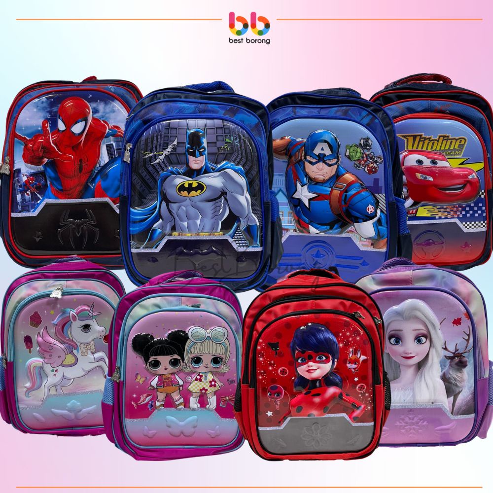 42cm 3D Kids Children For Student Primary School Bag Beg Budak Sekolah ...