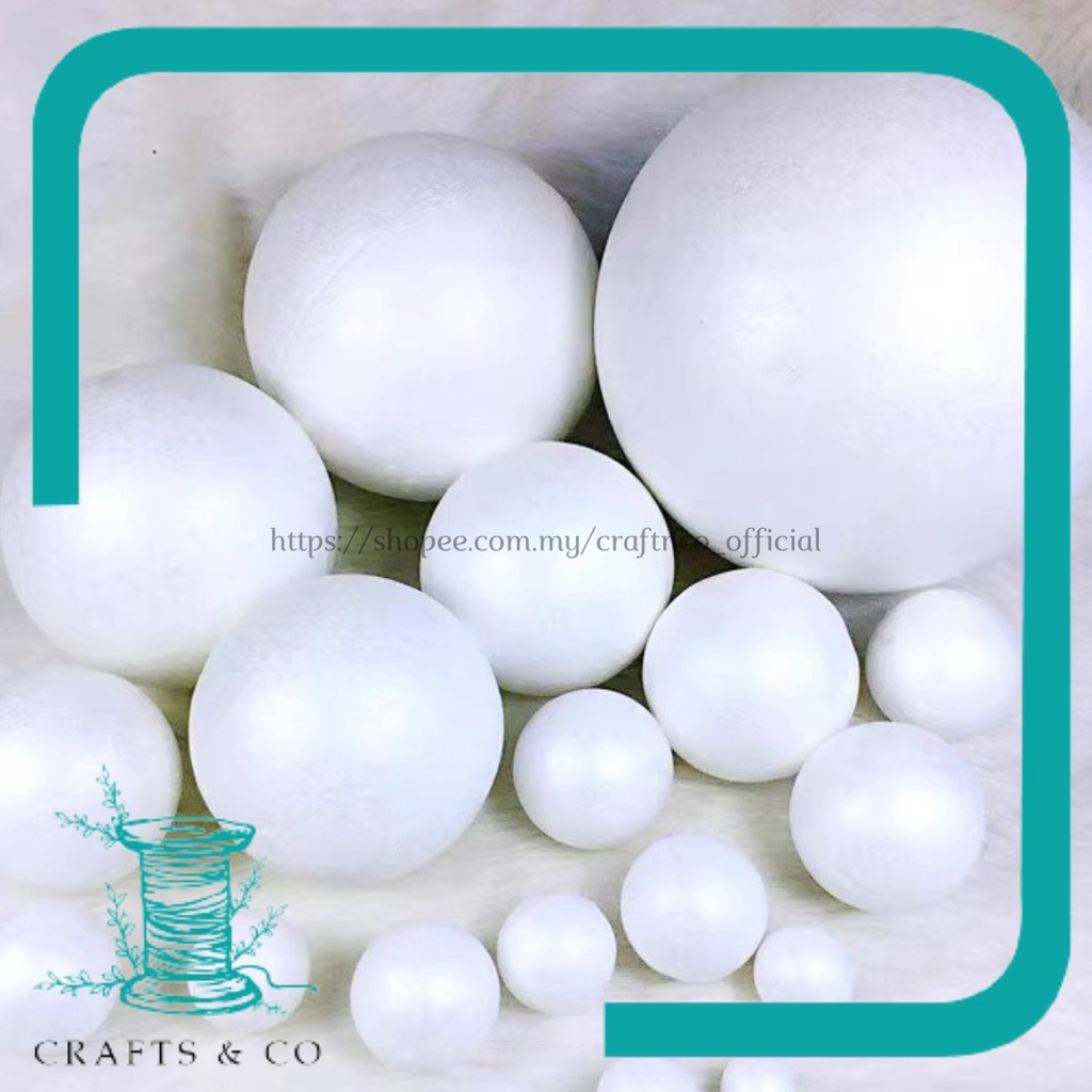 White Round Polystrene Ball / Polystyrene Craft Foam Ball / Polyfoam ...