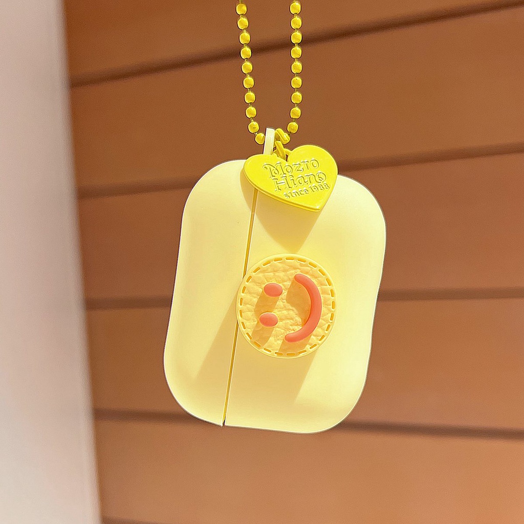 Casing For Airpods Pro 2 1 3 Candy Color 3D Smile Face Decor Earphone ...