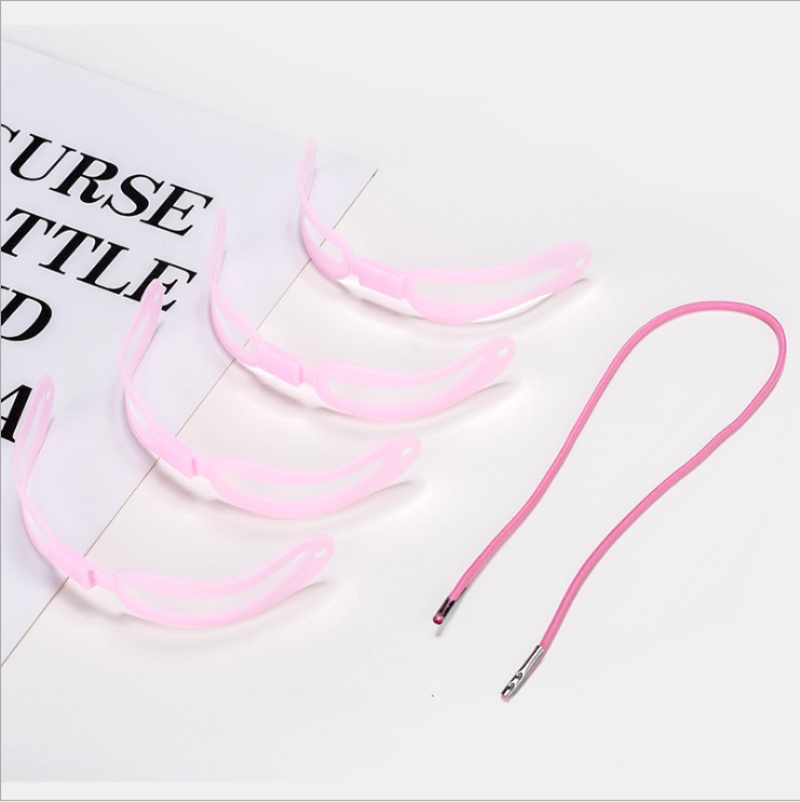 12 Styles Eye Brow Stencil Card Set with Rope Korean Eyebrow Shaper Kit ...