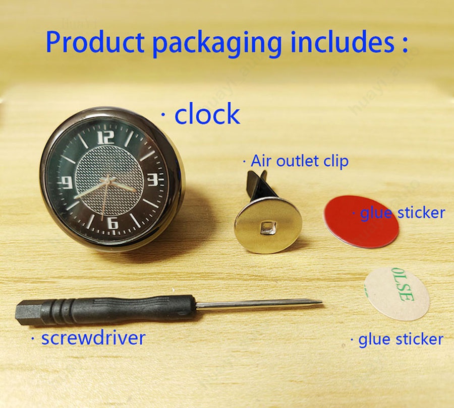 Mini Car Interior Electronic Quartz Watch Car Mini Clock For Toyota Gr ...