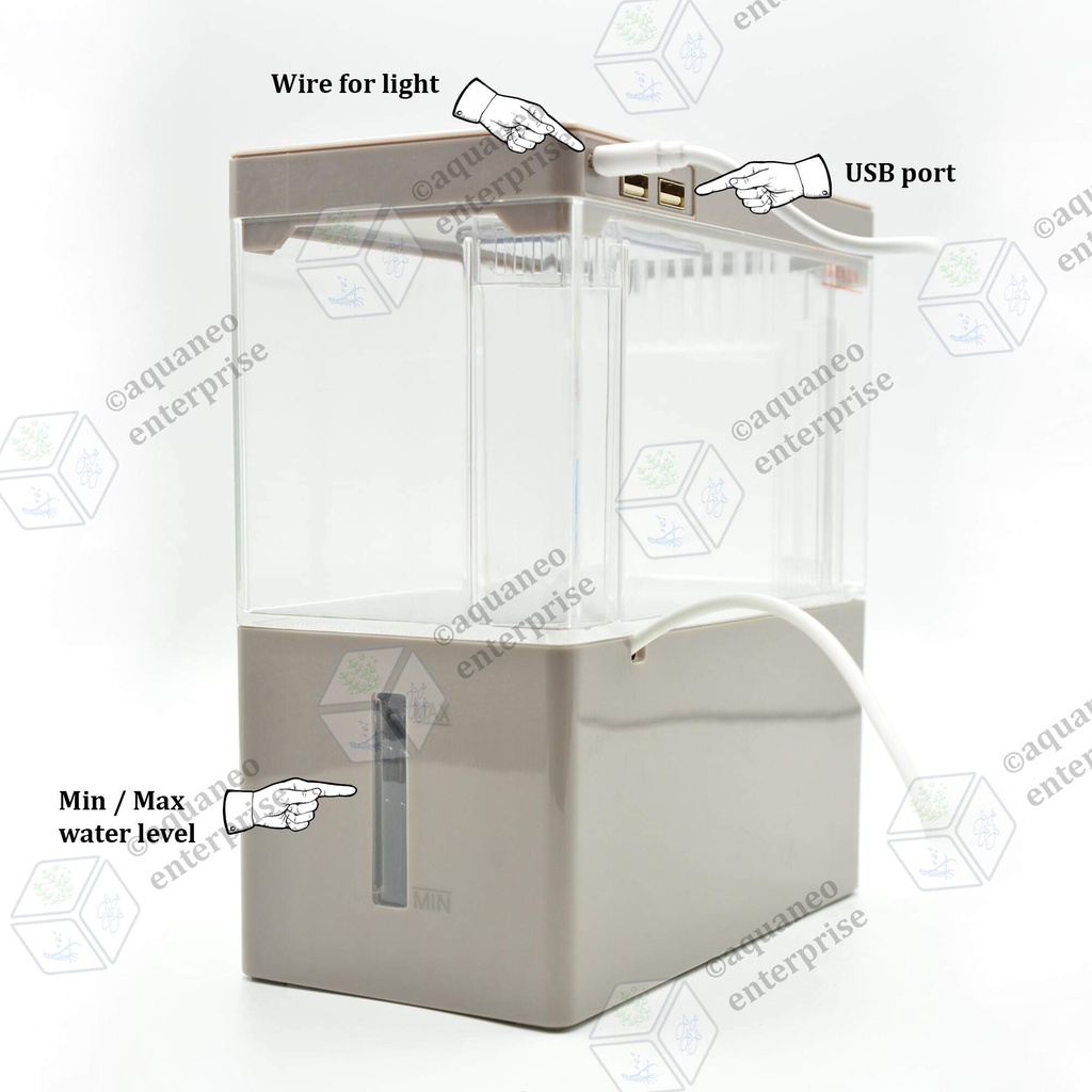 Up Aqua M18 Fashion Tank Plastic Aquarium Set | small mini aquarium ...