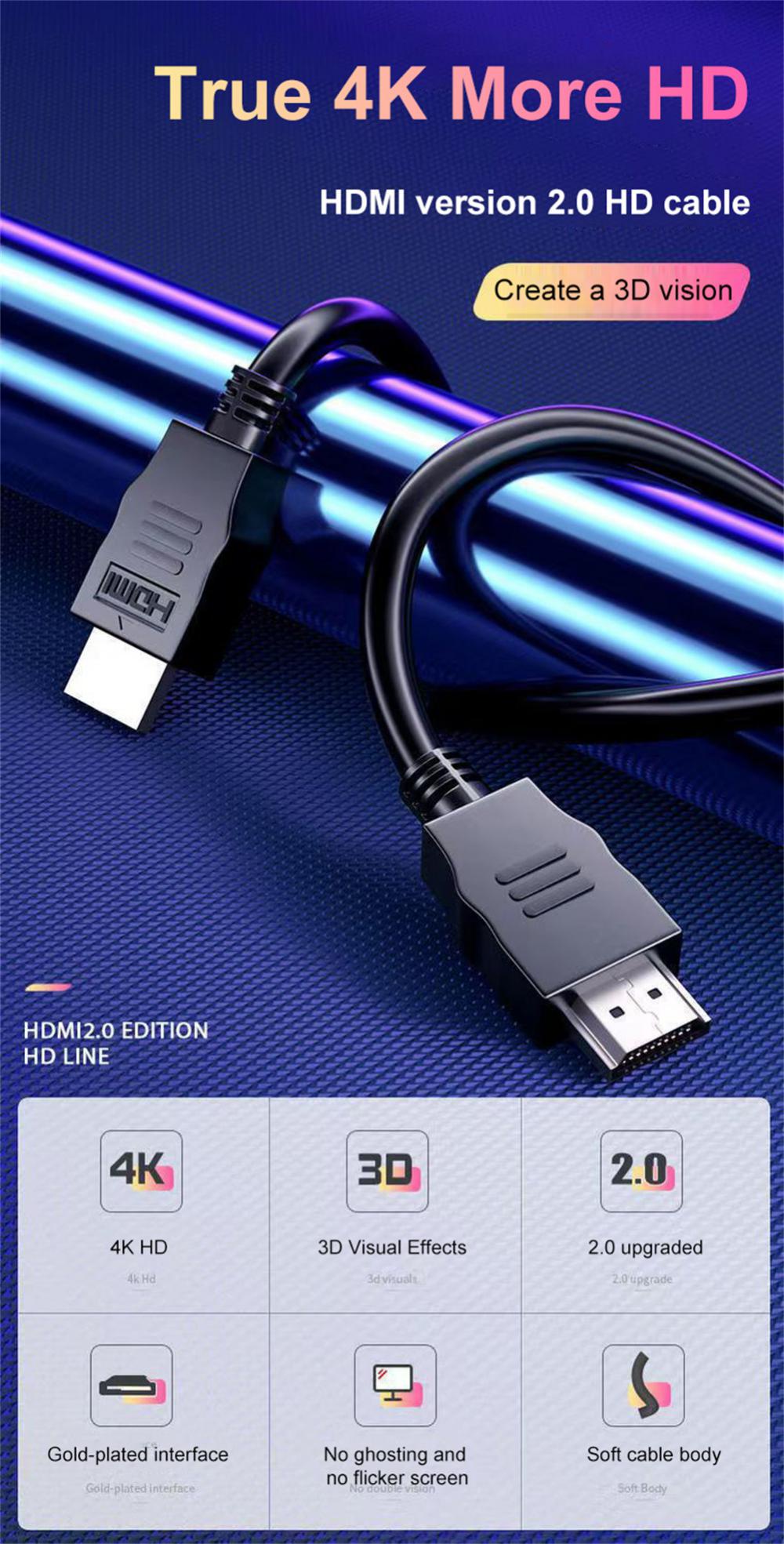 1080P 4K HDMI Cable Set-top Box TV Data HDMI 2.0 Cable Version Ultra ...