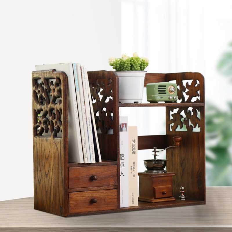 Solid Wood Small Desktop Storage Rack Desktop Organizer Office Storage ... Solid Wood Small Desktop Storage Rack Desktop Organizer Office Storage ...
