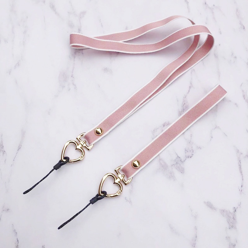 Mobile Phone Lanyard Peach Heart Hanging Neck Strap Mobile Phone Chain ...
