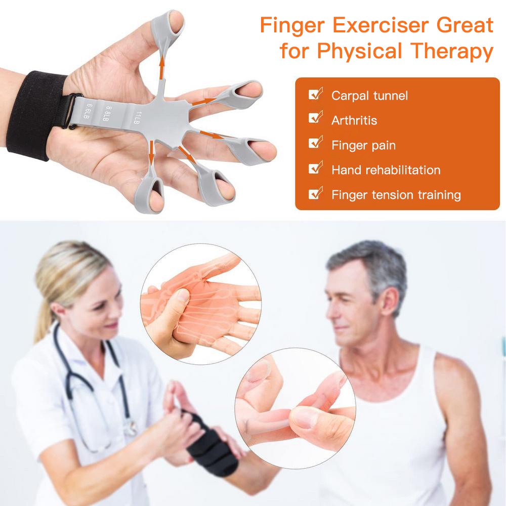 SALORIE Finger Gripper 6 Resistant Finger Exerciser Patients Hand ...