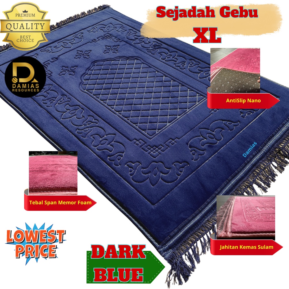 Sejadah XXL tebal Gebu -Ready Stock dan Antislip material baldu yang ...
