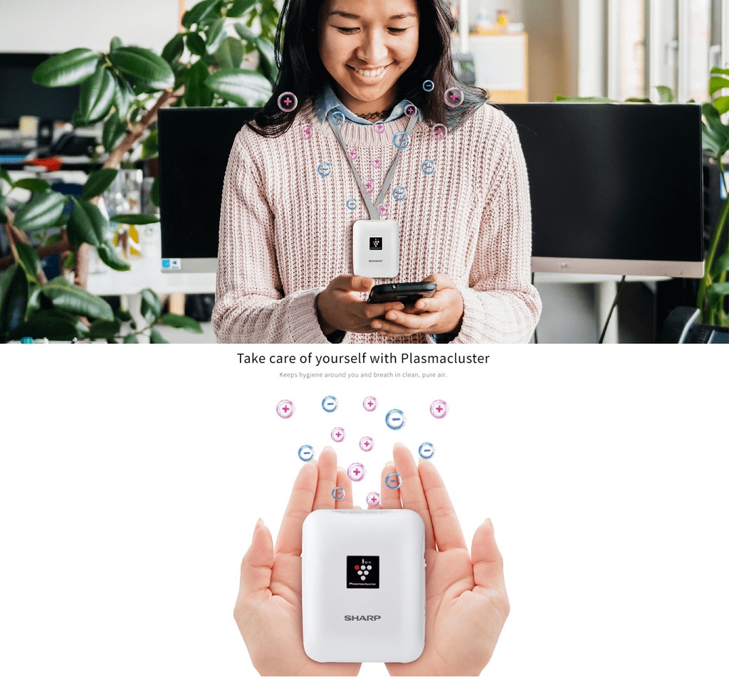 Sharp Ion Generator IGNM1W Wearable Air Mobile Purifier Ion Generator ...