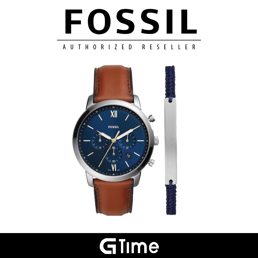 [Official Warranty] Fossil FS5708SET Men's Neutra Chronograph Luggage ...