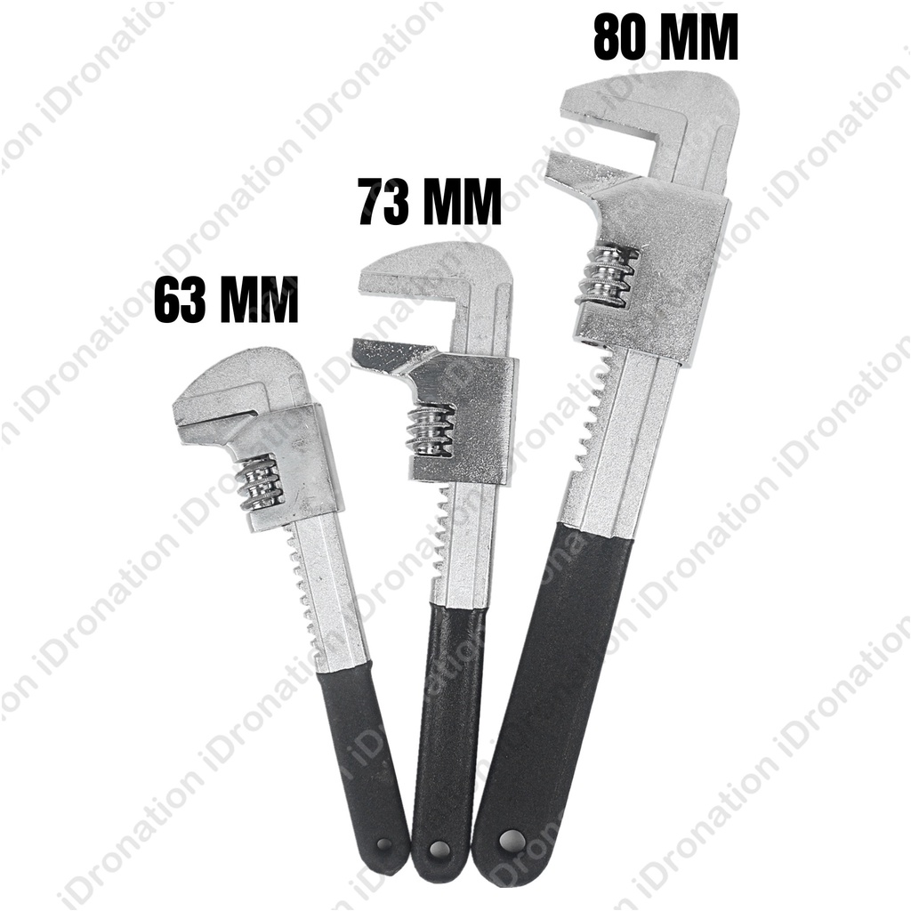 63MM 73MM 80MM Eagle Mouth F-Type Adjustable Wrench Cushion Grip Heavy ...