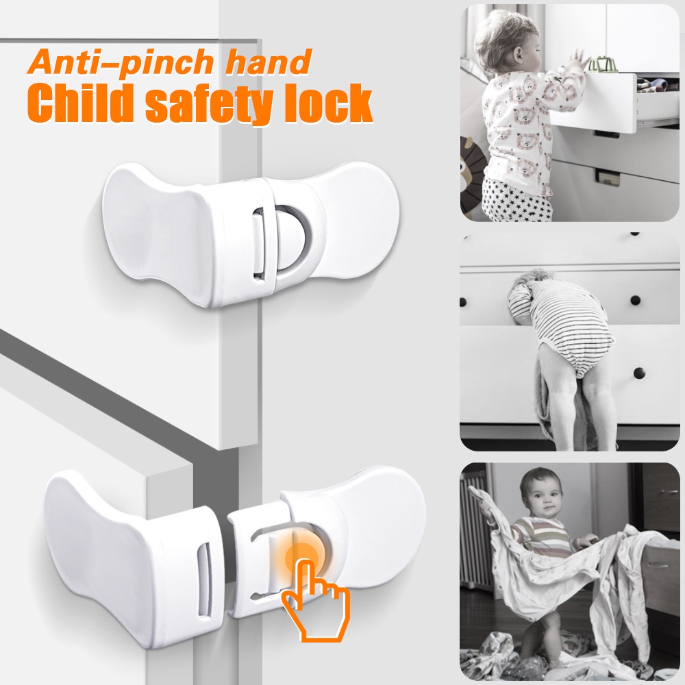 Safety Buckle / Children Safety Drawer Lock / Kids Anti-Pinching Hand ...