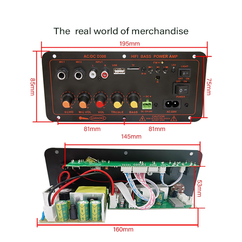 D100 D300 600W Bluetooth Audio Amplifier Board D100 Subwoofer Dual ...