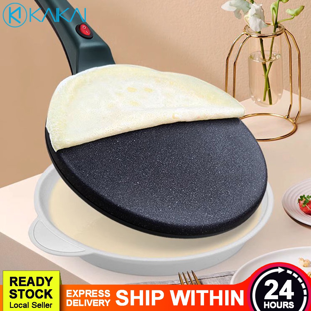 🔥 FAST HEATING 🔥 Non-Stick Electric Crepe Baking Pancake Maker Cake ...