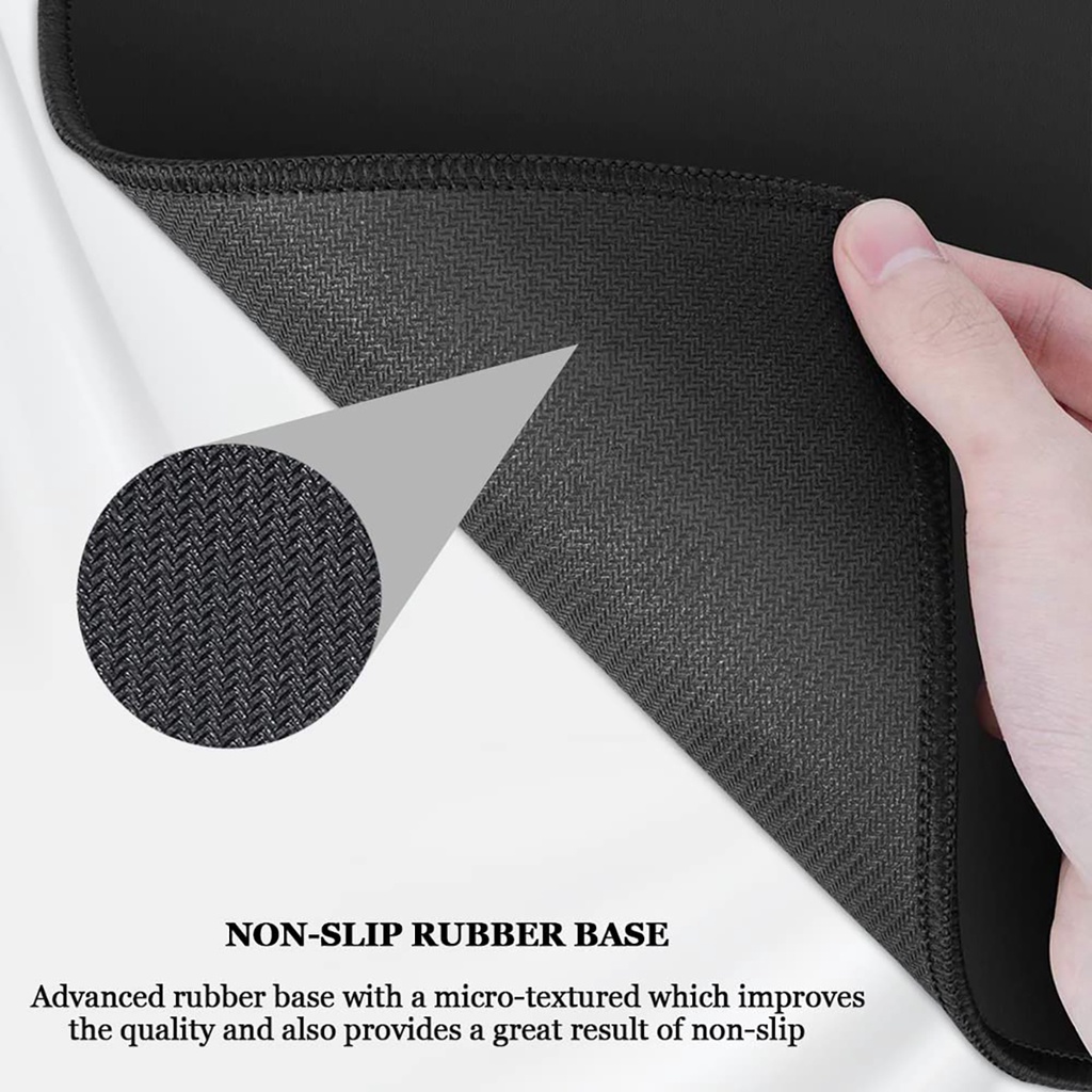 90x40cm Plain Black Large Gaming Mouse Pad Big Gamer Mousepad Keyboard ...