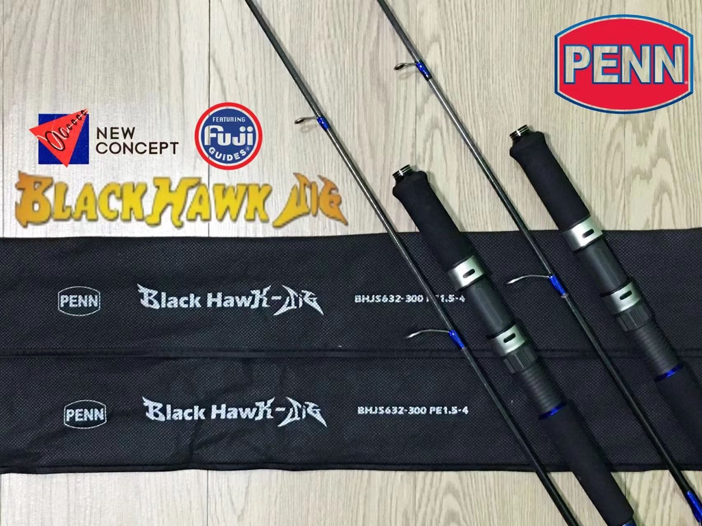 PENN BLACKHAWK JIGGING FISHING ROD (SPINNING) | Shopee Malaysia