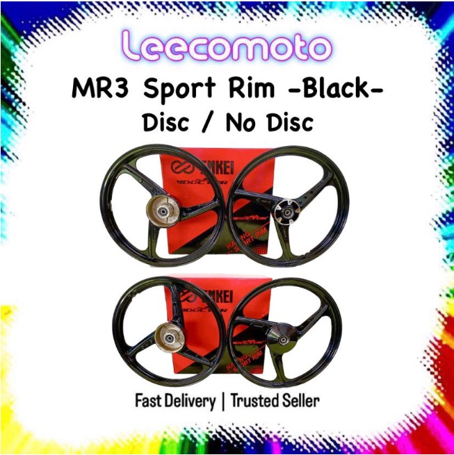 MR3 Sport Rim 3 Leg Enkei Disc / No disc ( Drum ) 140 17 x 160 17 3 ...