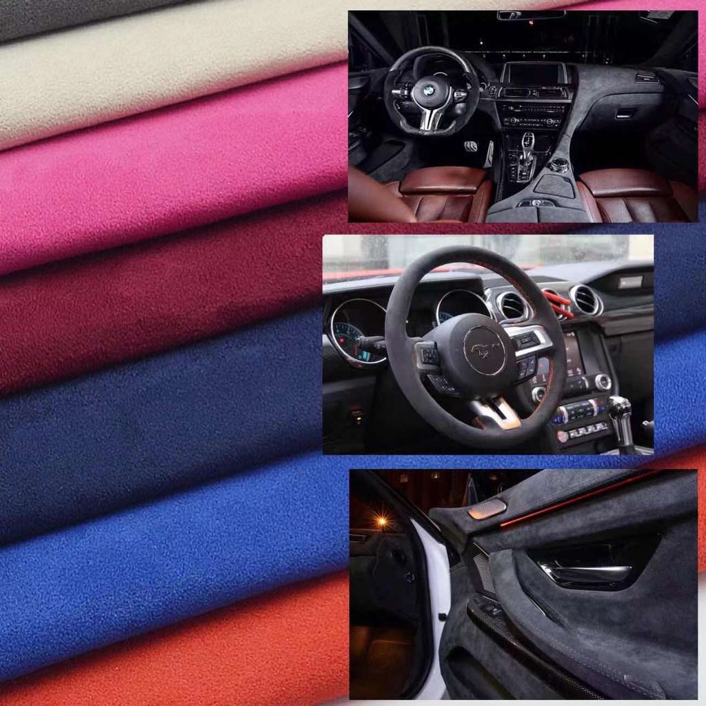 Alcantara Velvet Suede Four-Sided Elastic Suede Car Interior Design ...