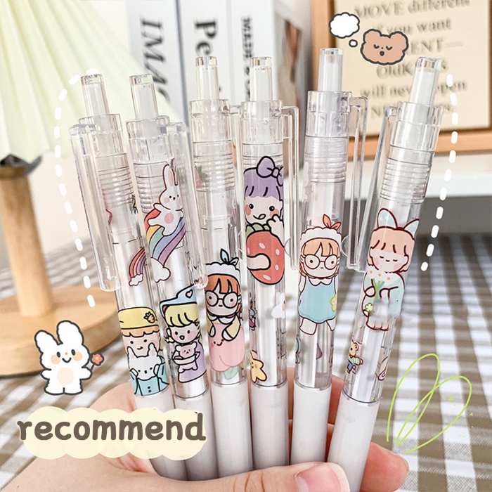 High Capacity Gel Pen 0.5mm Black Blue Red Big Capacity Ink Pen Student ...
