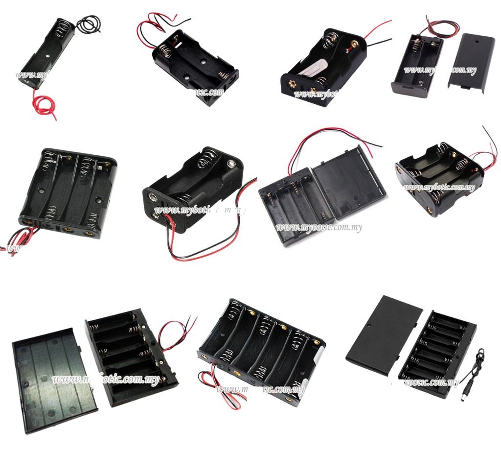 AA / Double-A Battery Holder (1 / 2 / 4 / 6 / 8 Slots) | Shopee Malaysia