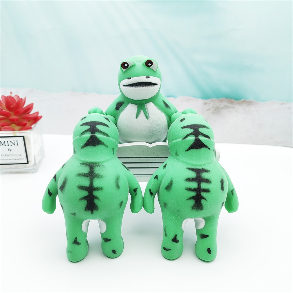 TK Anxiety Relief Decompression Frog Drag Squishy Toy Pinching Shaping ...