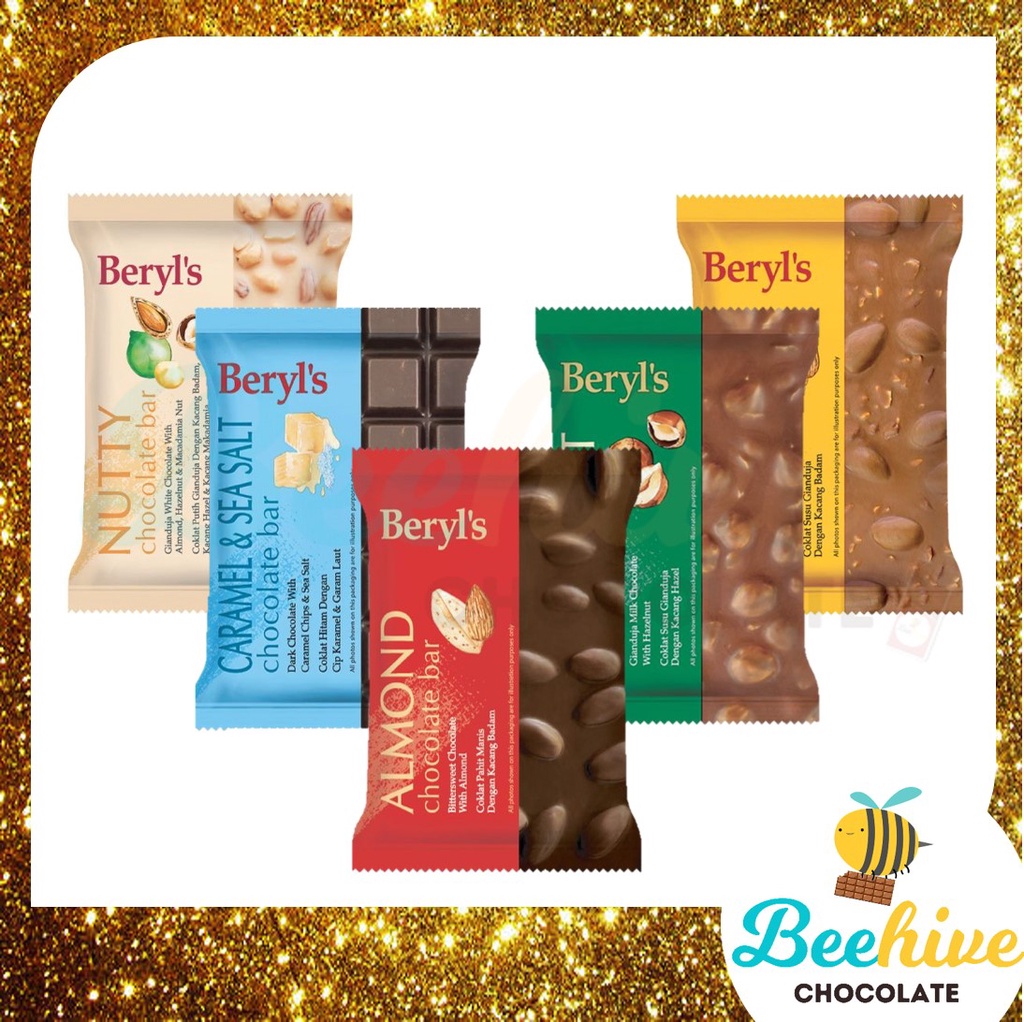Beryls Chocolate Bar Assorted Flavour 100g | Shopee Malaysia