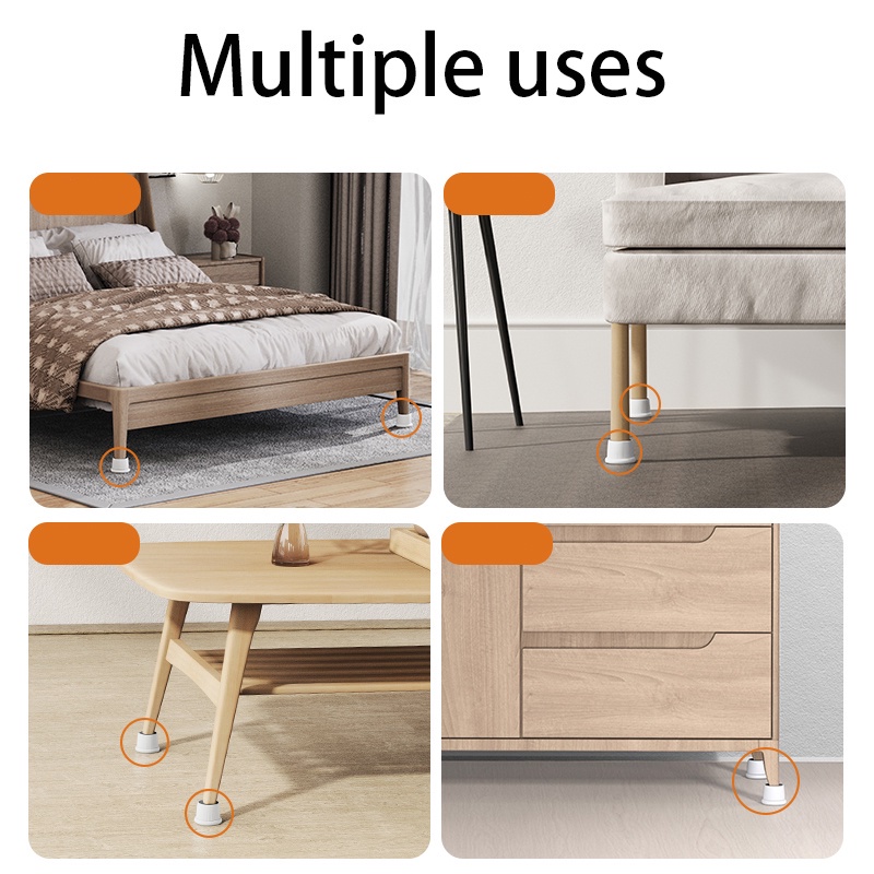 OATSBASF Adjustable Furniture Risers Heavy Duty Bed Risers for Dorm ...