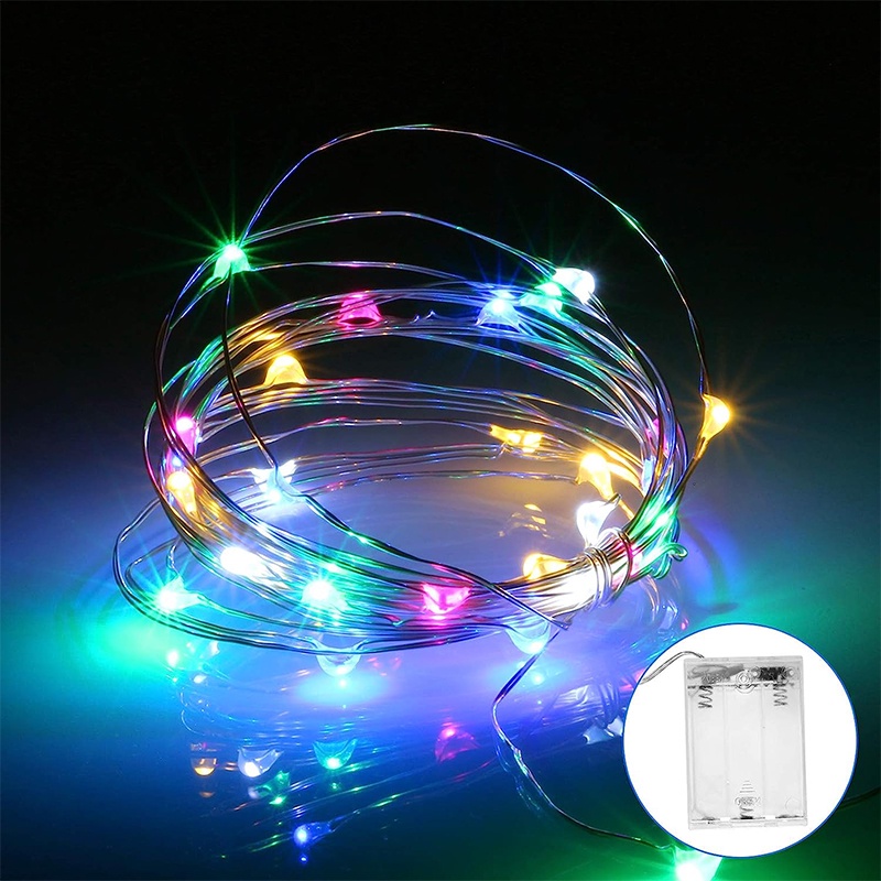 Flexible Battery Power LED String Fairy Light Copper Wire Twinkle ...