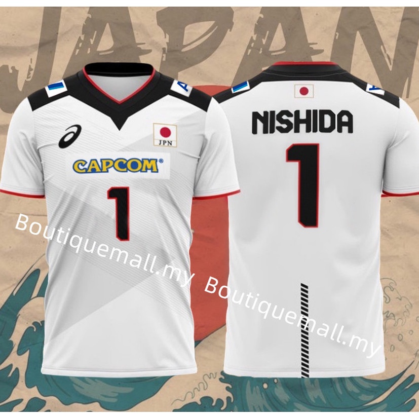 2024 Japan CAPCOM Men's Volleyball Short Sleeve Nishida/R.TAKAHASHI ...