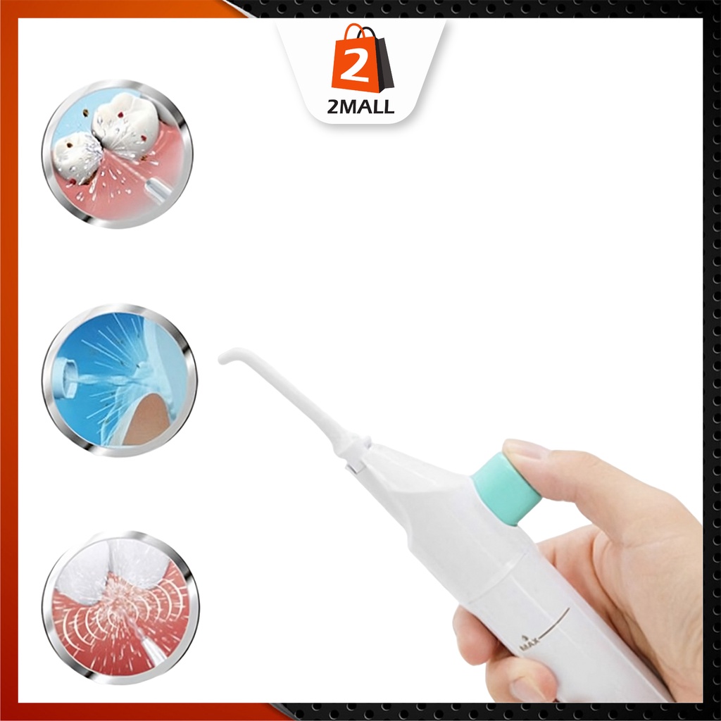 2MALL Portable Power Floss Dental Water Jet Cord Tooth Cleaning Teeth ...