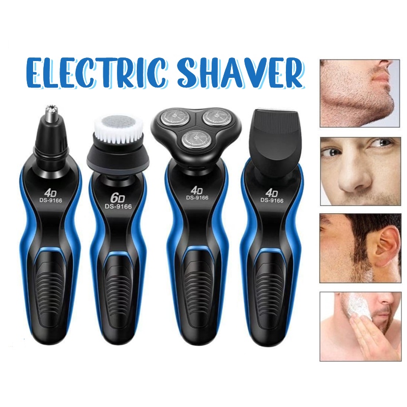 Rechargeable 4 In 1 Electric Shaver Men Face Shaving Machine Waterproof ...