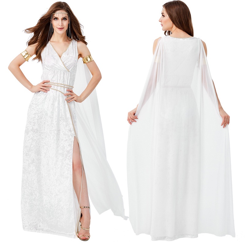 Sexy Greek Goddess Cosplay Costume White Dress For Adult Women ...