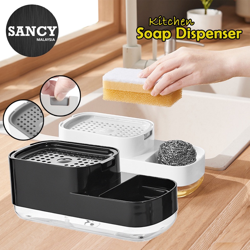 Sancy Manual Press Type Liquid Soap Box Detergent Dispenser Detachable ...