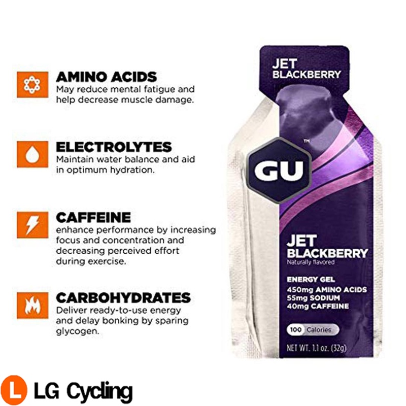 GU Energy Gel Sport Nutrition Energy Gel 100 Calories 32g Assorted Flavours Running Hiking ...