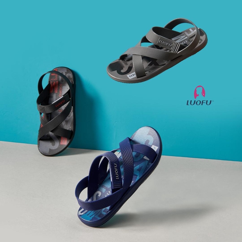 LUOFU Women PVC Strappy Sandals F1190-B04 | Shopee Malaysia