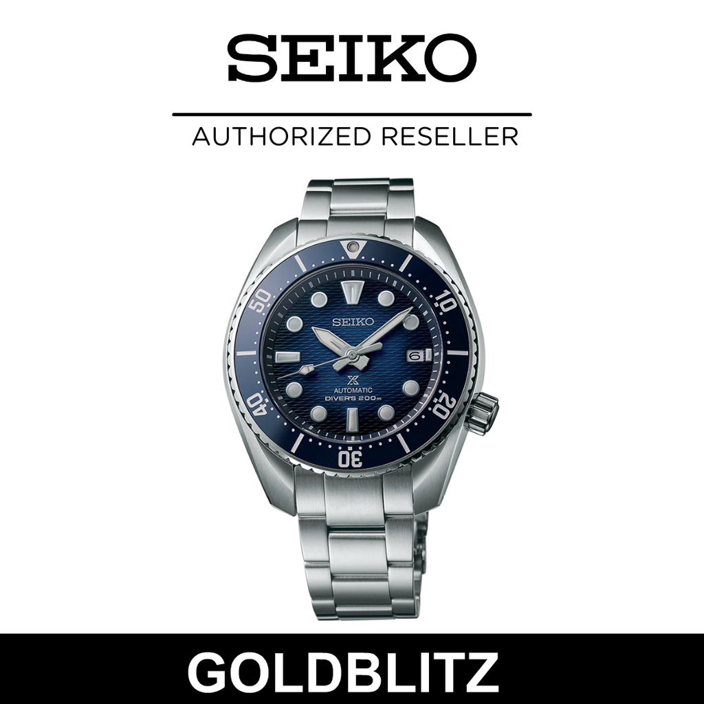 Seiko SPB323J1 Prospex King Sumo Blue Gradation Diver Men's Watch ...