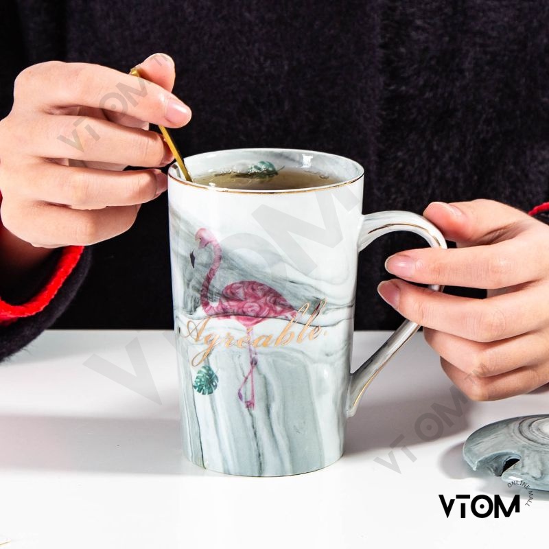 VTOM Birthday Gift For Man Set And Women Ceramic Coffee Mug With Lid ...