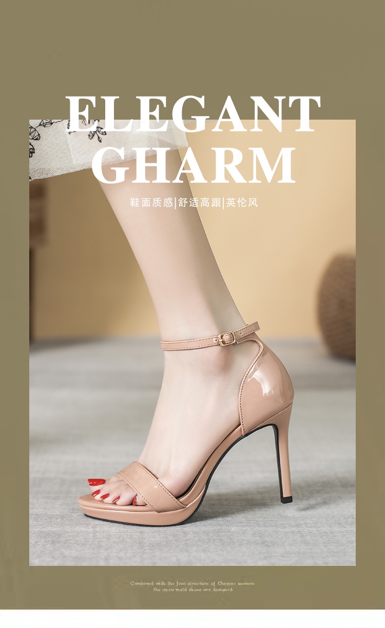 Women 10cm high heels stiletto platform sandals | Shopee Malaysia