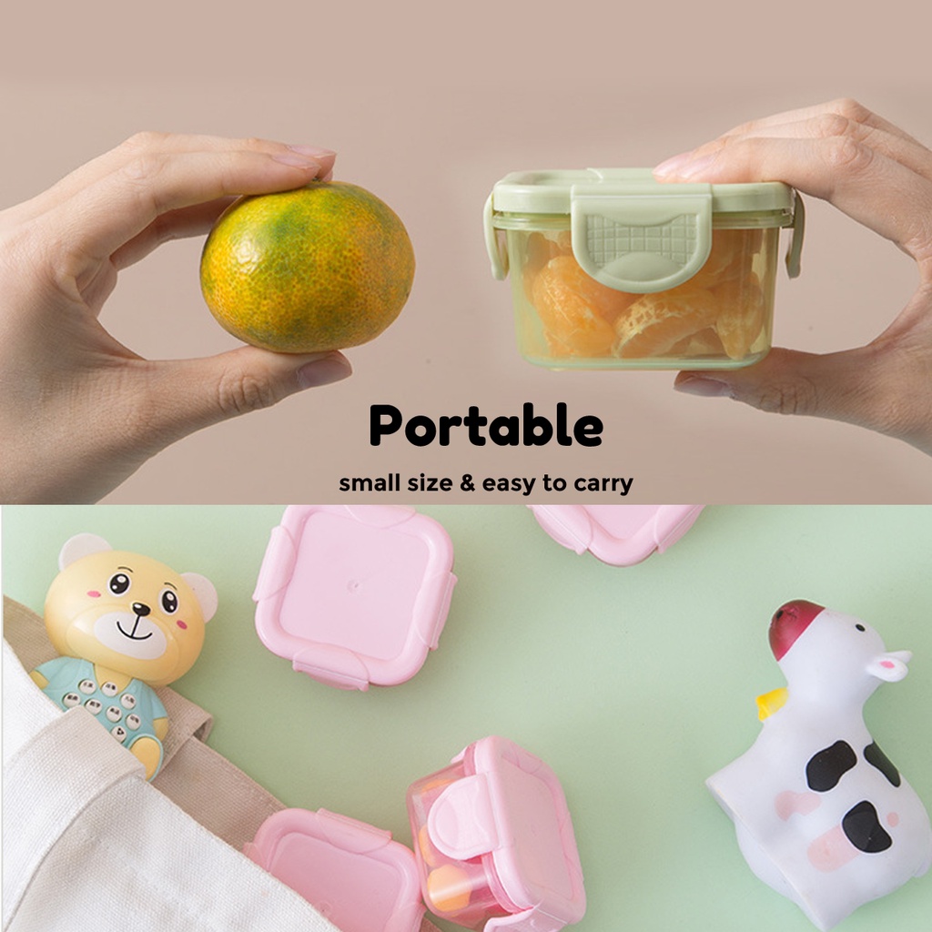 Realeos 60ML Baby Food Box Baby Food Container Milk Powder Storage Cups ...