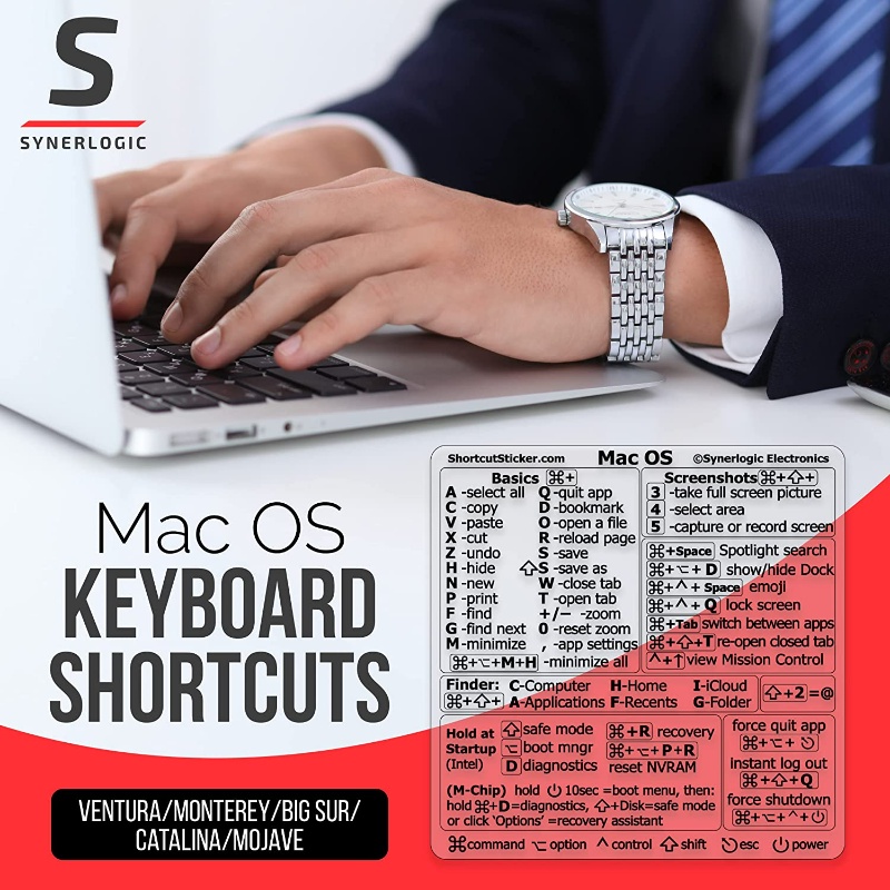 Self-adhesive Shortcut Key Label Popular Computer Shortcut Quick Finder ...