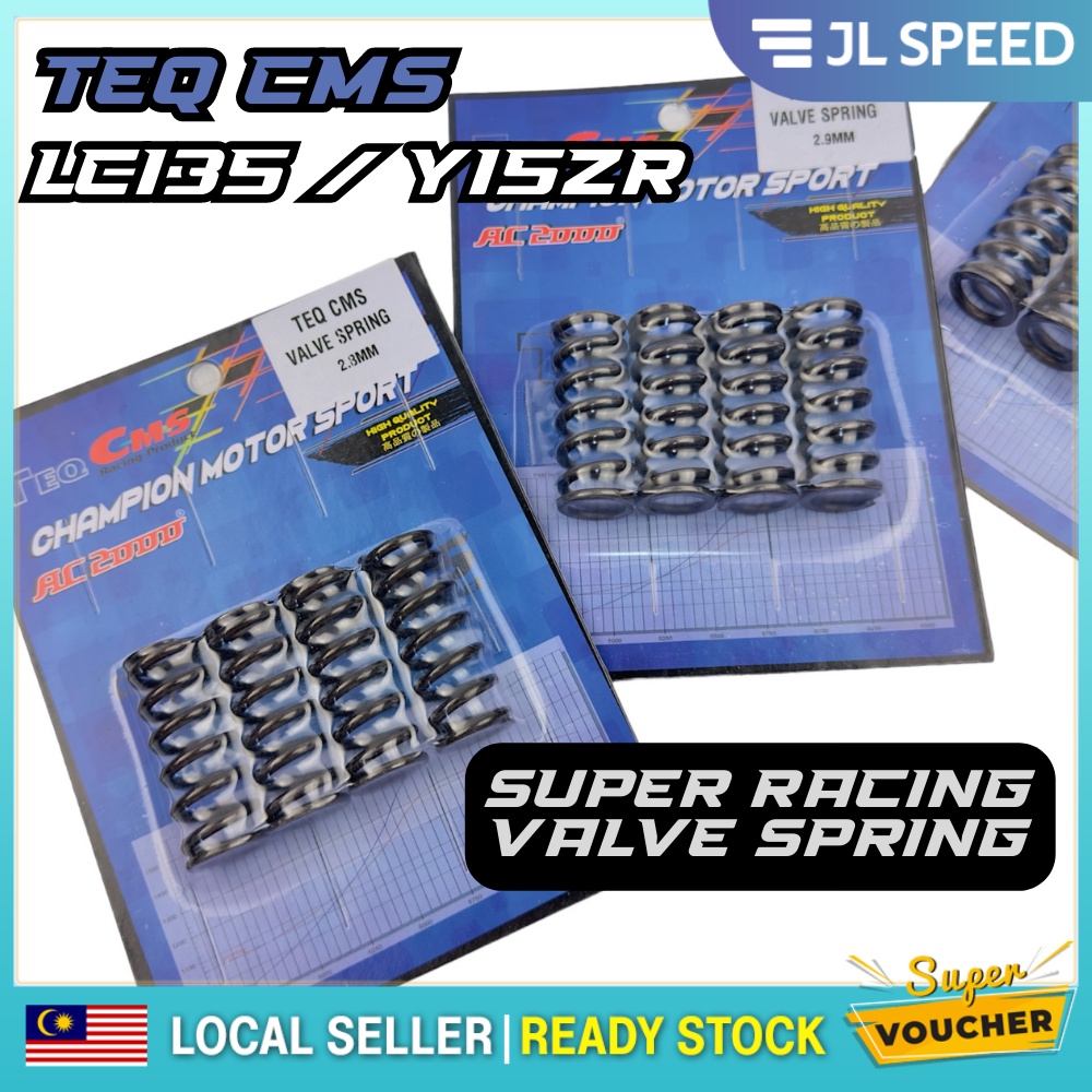 TEQ CMS RACING VALVE SPRING SET FOR YAMAHA LC135 / LC 135 V1-V7 (2.8mm ...