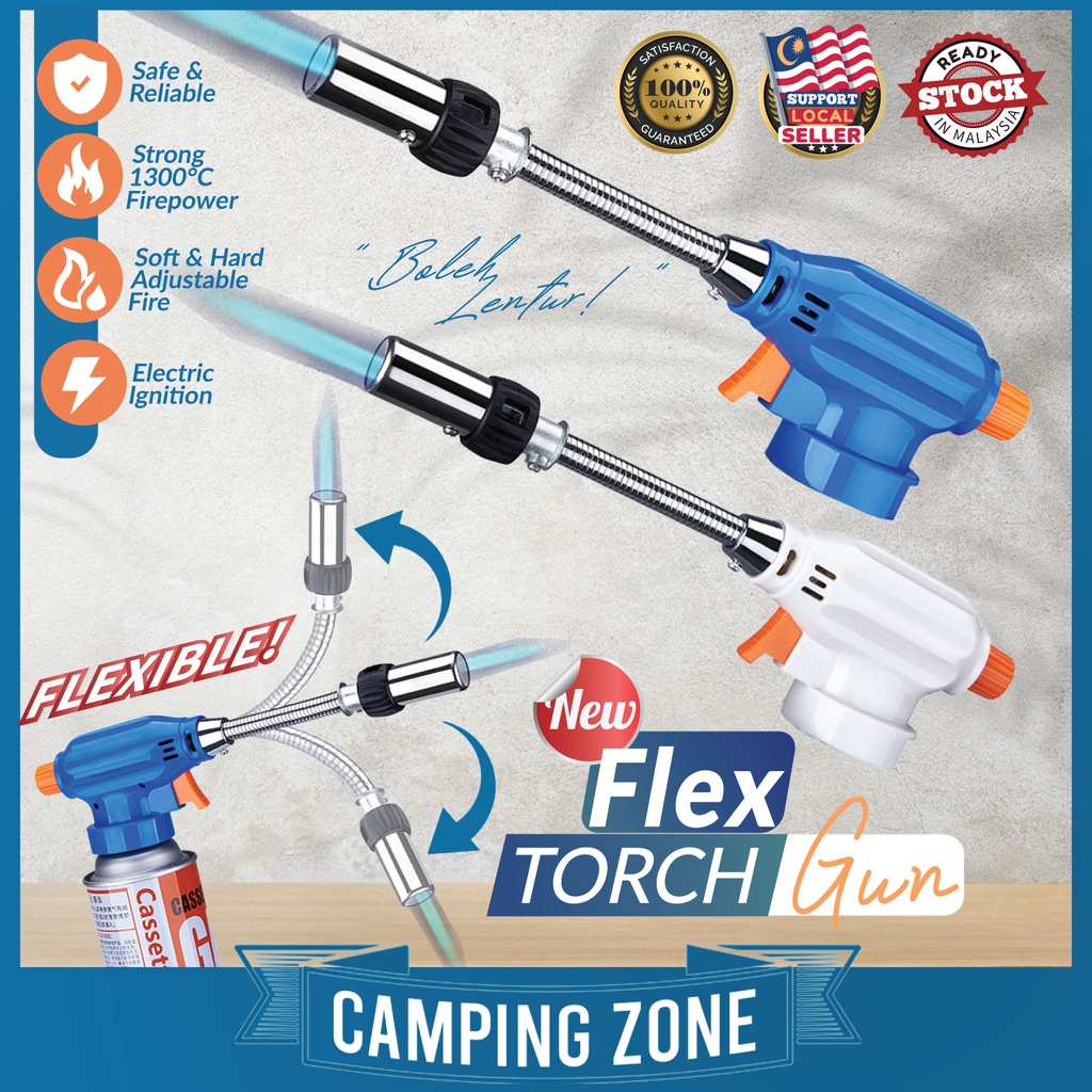 Flex Flame Flexible Welding Fire Spring Gun Camping Equipment Pistol ...