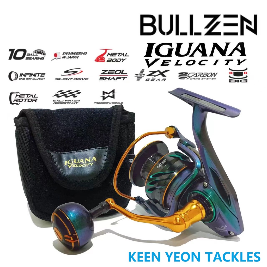 BULLZEN IGUANA VELOCITY SW SPINNING REEL SERIES | Shopee Malaysia