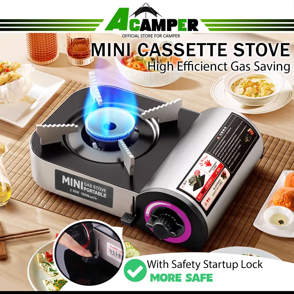 JD-308 camping Portable Gas Stove Burner Dapur Gas Mini Gas Stove ...